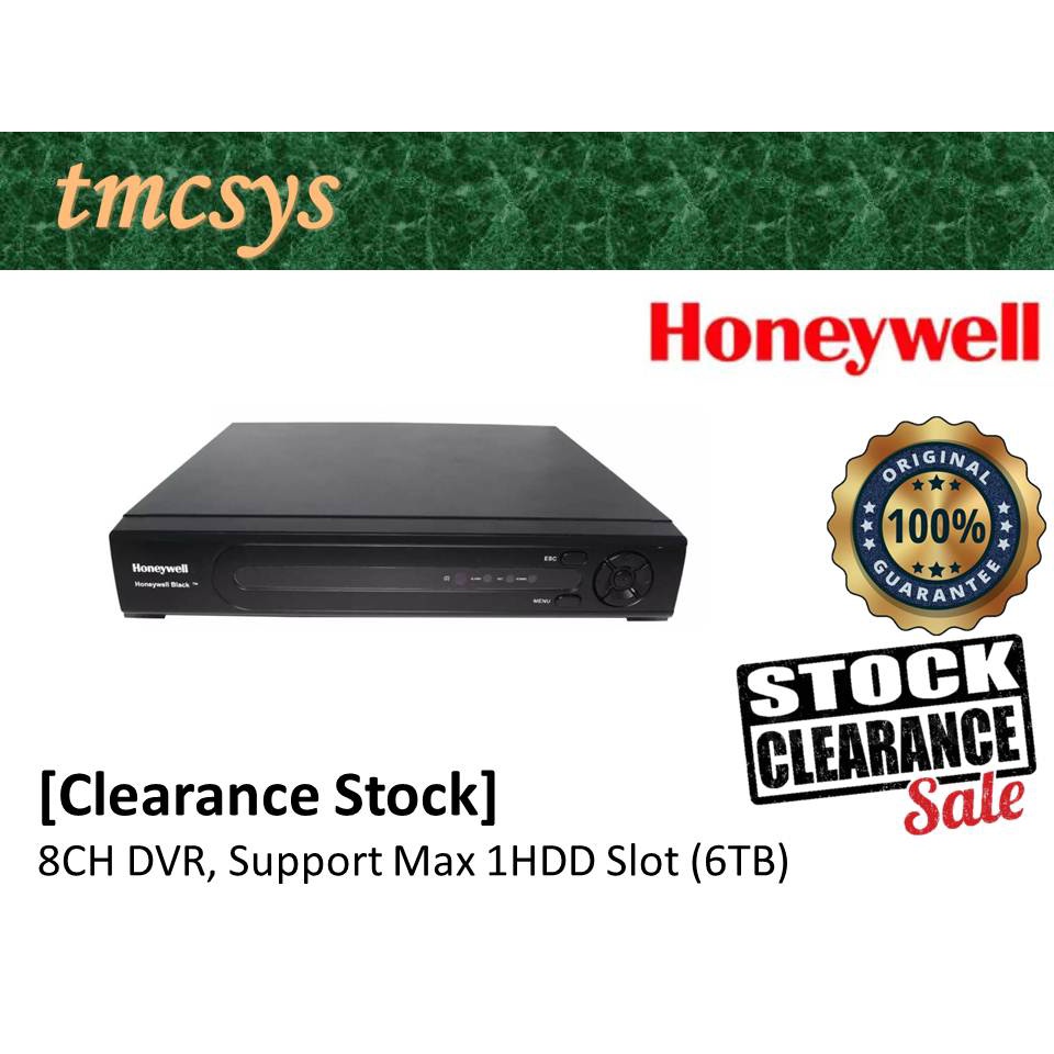 [Clearance Stock] HONEYWELL CADVR-1008FD 8CH DVR, Support Max 1HDD Slot ...