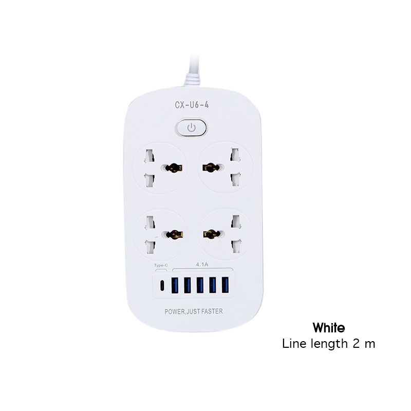 🔥hot🔥uk Universal 4 Power Socket Extension Pulg Charger Adapter With