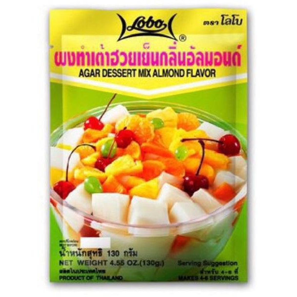 Lobo THAI ALMOND JELLY POWDER 130G - AGAR DESSERT MIX ALMOND FLAVOR ...