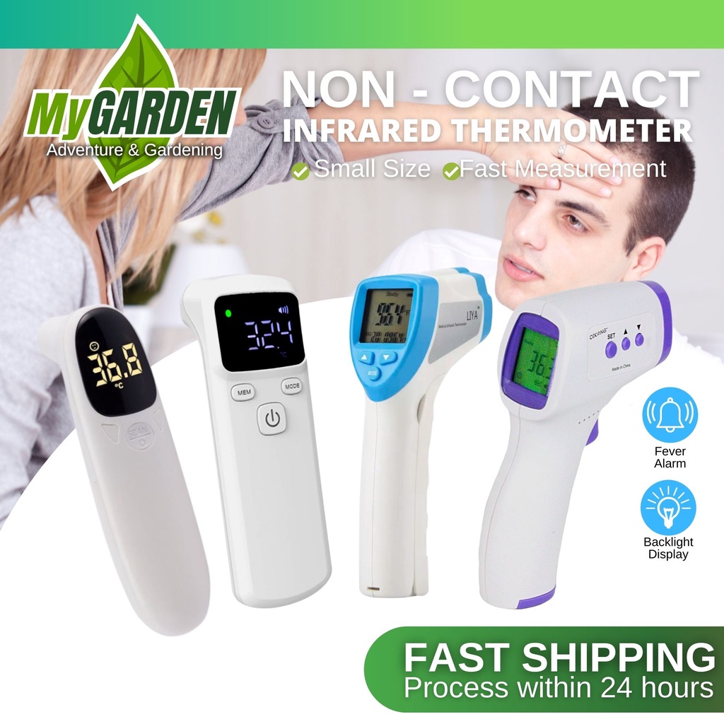 LY168 Digital Non-Contact Infrared Thermometer Body Forehead Fever ...
