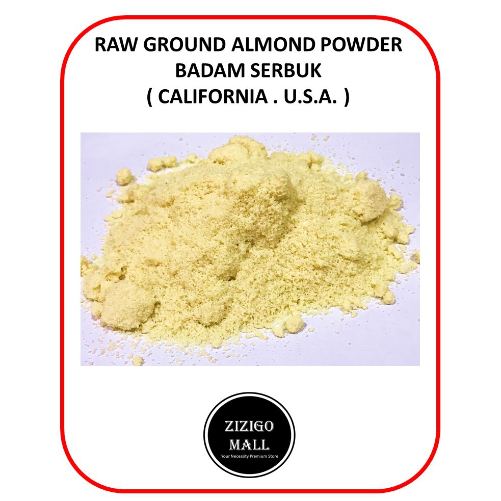 ALMOND GROUND ALMOND POWDER FINE PREMIUM GRADE SERBUK BADAM 250GM 500GM ...