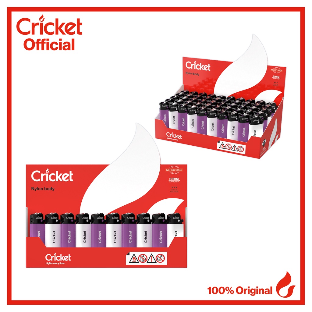 Cricket Lighters Mini Original Series (50 Pcs) | Shopee Malaysia