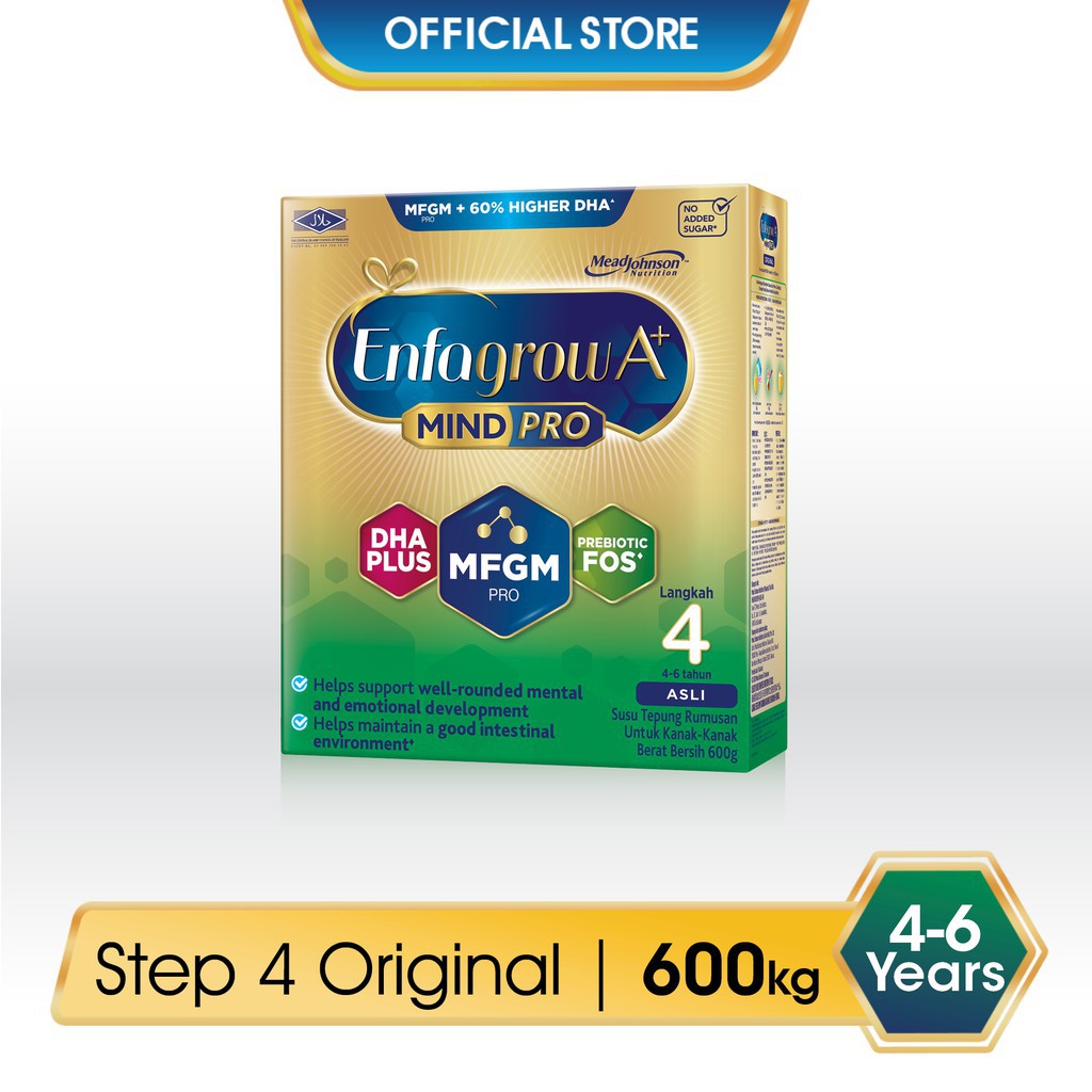 Enfagrow Step 4- 600G/1.2KG (ORI/HONEY/VANILLA) | Shopee Malaysia