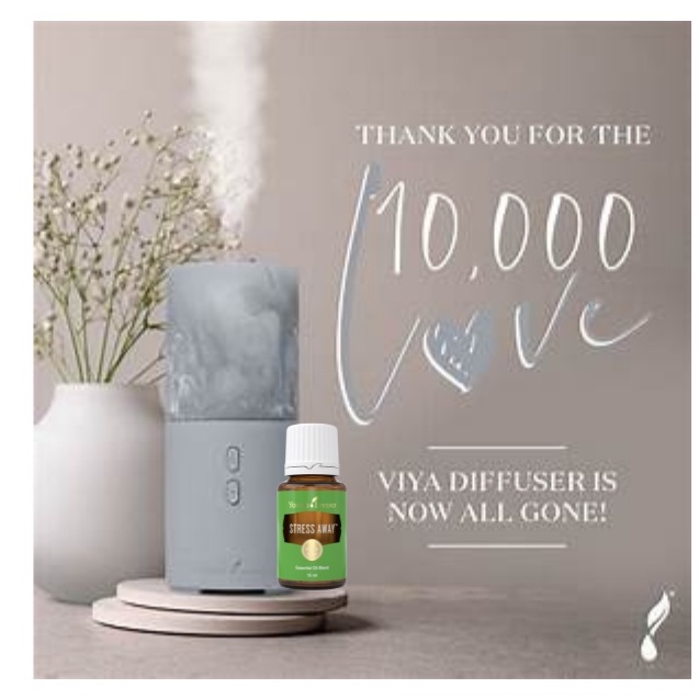 Viya Diffuser set Young Living 100% original + stress away 15ml + FREE ...