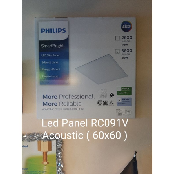 Philips RC091V LED36/865 PSU W60L60 GM G2 MR led panel light..Hanging ...