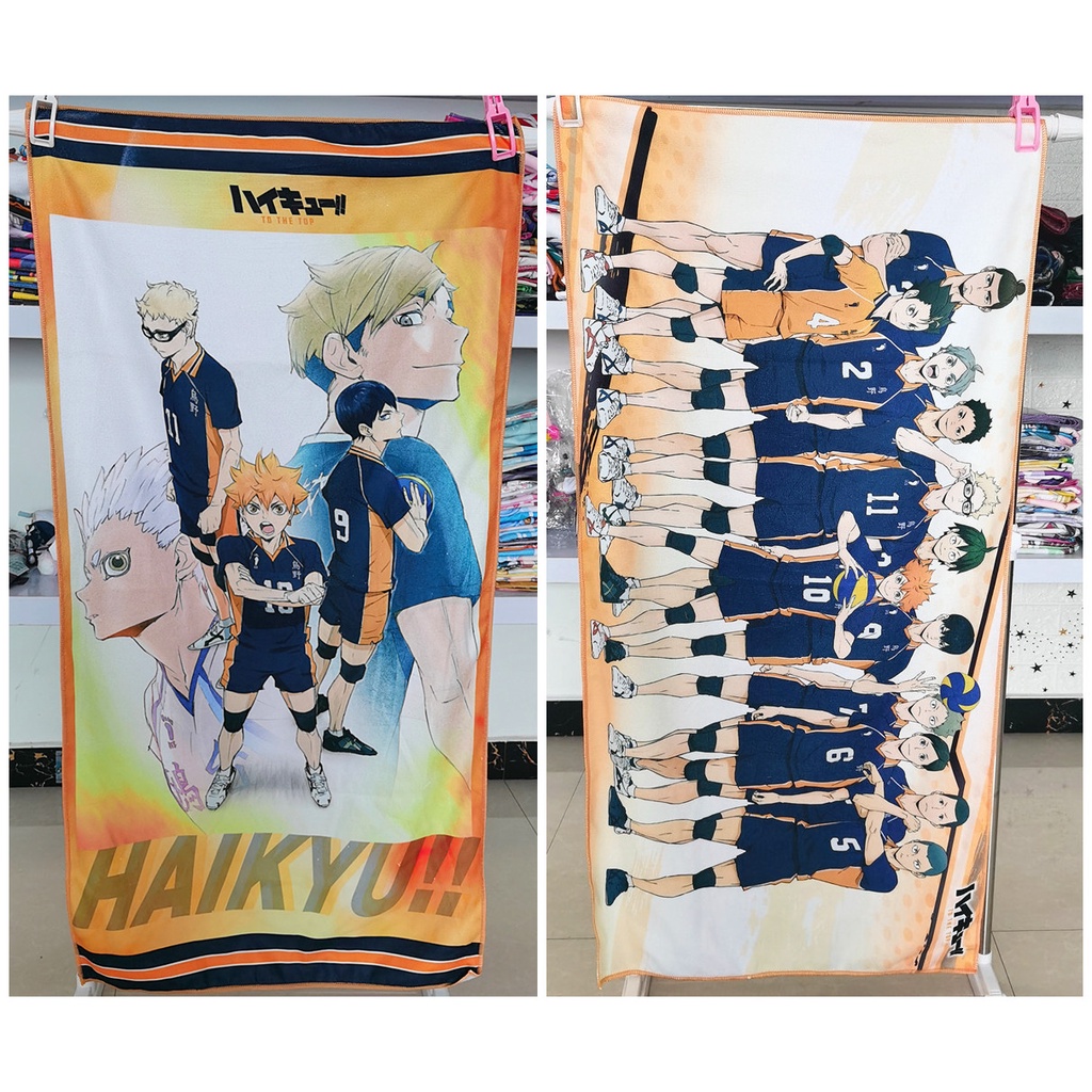 SEGA Haikyuu Towel Atsumu Hinata Big Towel Anime TV Prize Kageyama ...
