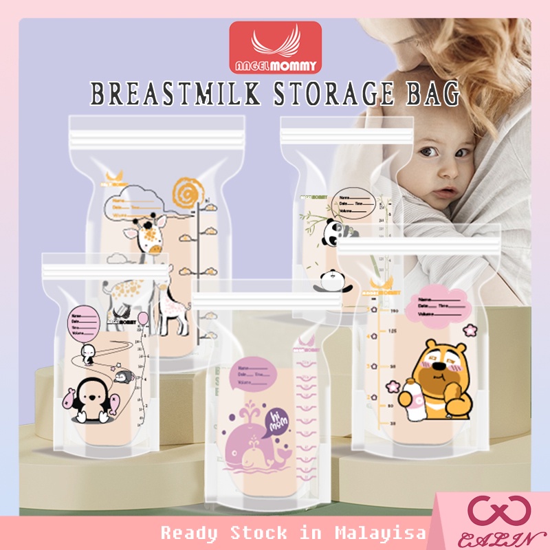 Breastmilk Storage Bag Double Lock 5oz/8oz bag susu breast milk storage ...
