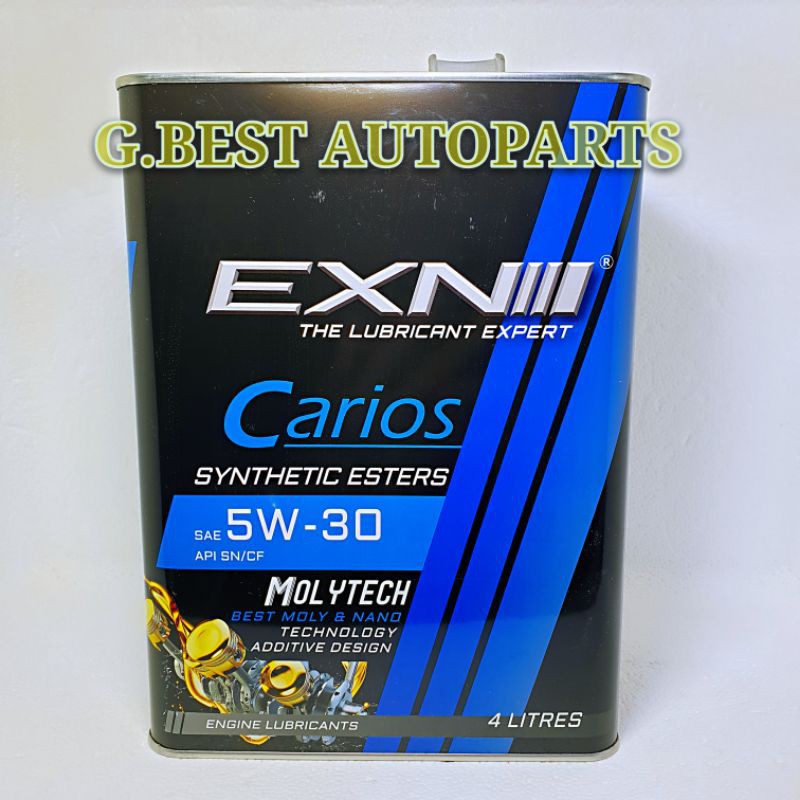 EXN CARIOS ENGINE OIL SAE 5W30 - MOLYTECH 4L | Shopee Malaysia