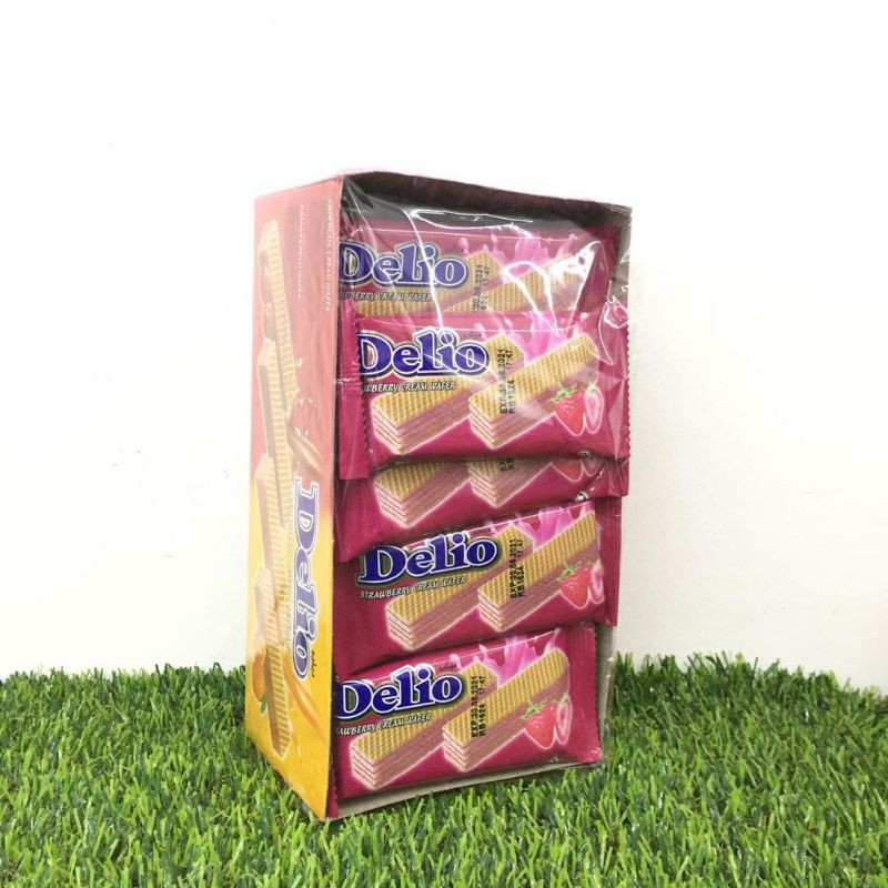 Delio Cream Wafer strawberry (24ps) | Shopee Malaysia