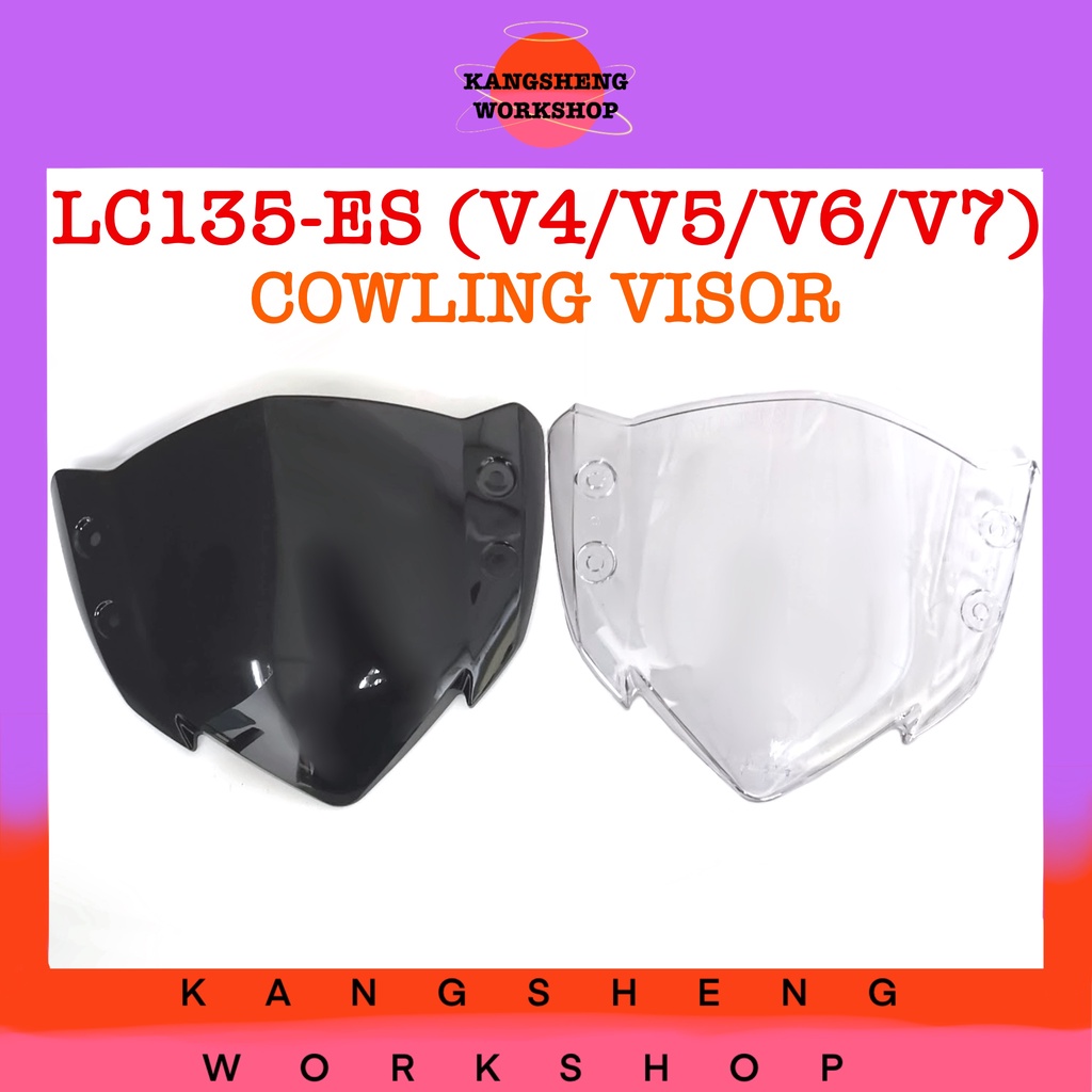 YAMAHA LC135-ES (V4/V5/V6/V7) COWLING VISOR & COWLING VISOR SCREW SET ...