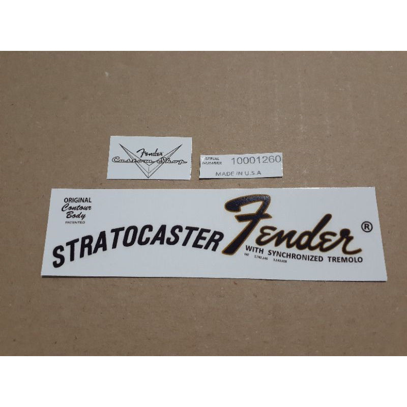 fender 70s stratocaster lefthanded headstock logo waterslide decal ...