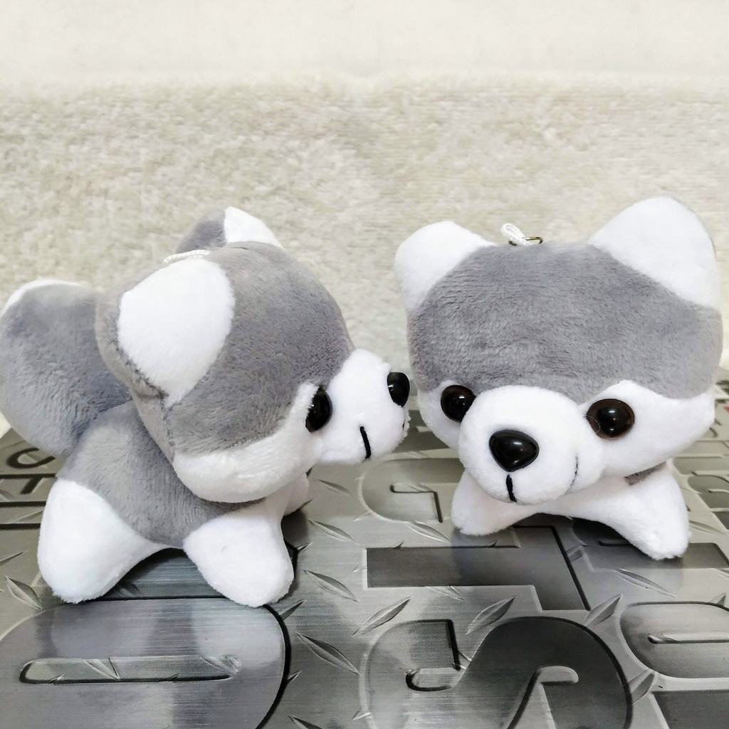[READY STOCK-SHIP IMMEDIATELY] 9cm Husky Keychain Cute Grey Husky Dog ...
