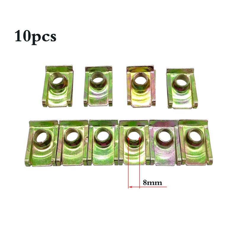 U-Type Car Clips Rivets M5 M6 M8 For Car Motor Tread Panel Spire Nut ...