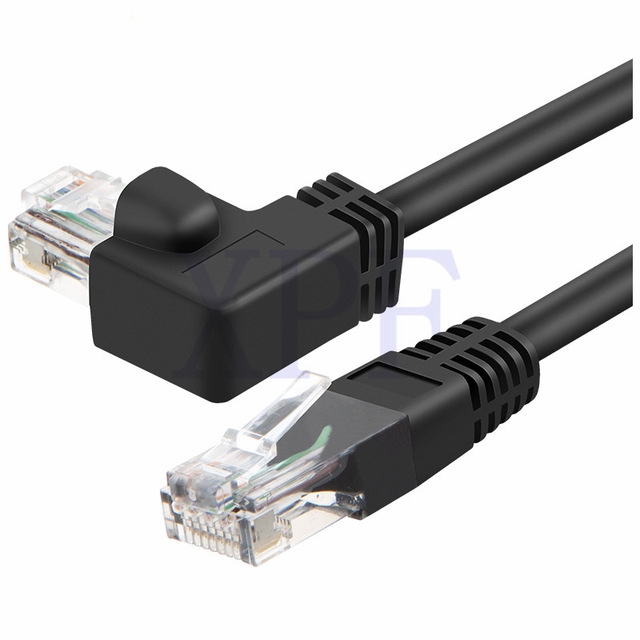 CAT6 UTP 26AWG RJ45 Cable Side Angled L Shape RJ45 Patch Cord Shape ...