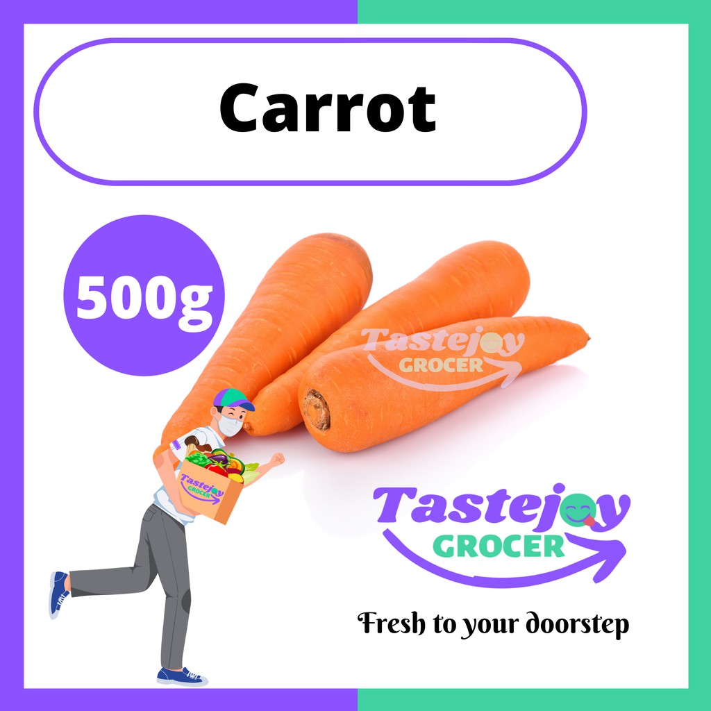Fresh Carrot/Lobak Merah - 500g +/- Vegetable Delivery KL | Shopee Malaysia