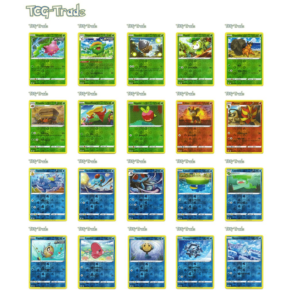 [Pokemon TCG Singles] SS7 Evolving Skies - Reverse Holo Common/Uncommon ...