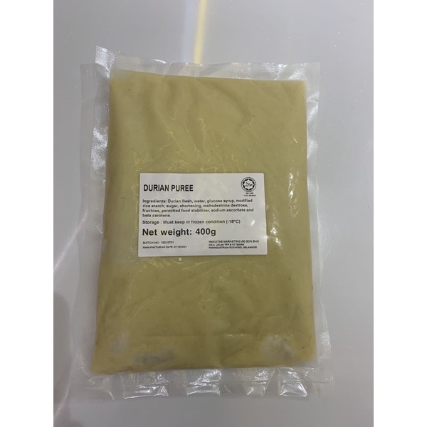 [Durian Purée] Export Quality hygiene with Halal certified | Shopee ...