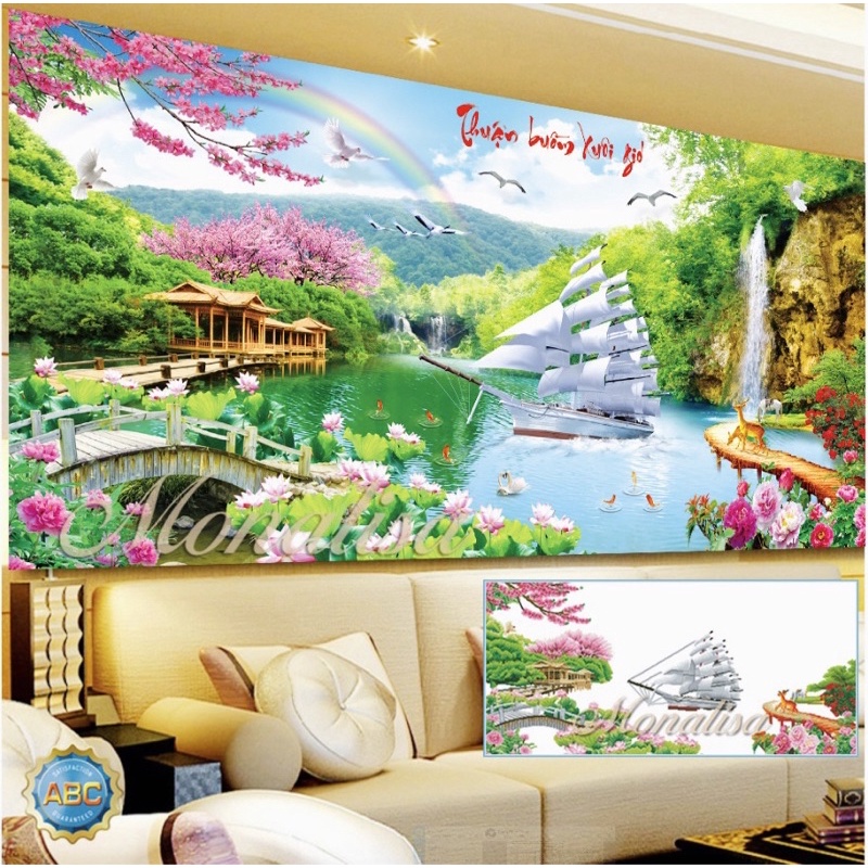 Diamond Painting/Embroidered Painting of Smooth Sailing - Luu Thuy Sinh ...
