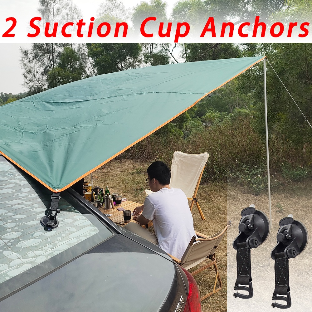 Strong Flysheet Suction Cup Anchor Securing Hook Heavy Duty Tie Down ...