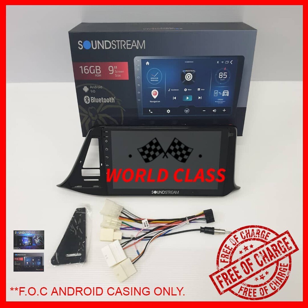 TOYOTA CHR (LOCAL) 2018-2022 SOUNDSTREAM ANDROID IPS PLAYER 9" 2.5D ...