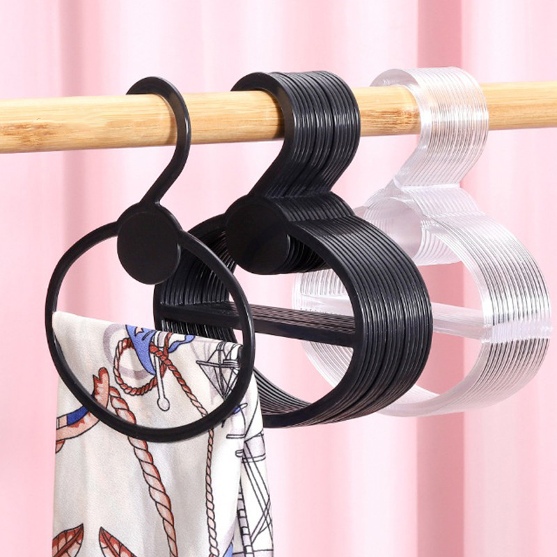 Scarf Shawl Tie Holder Organizer Oval Plastic Hangers Storage Hangers ...