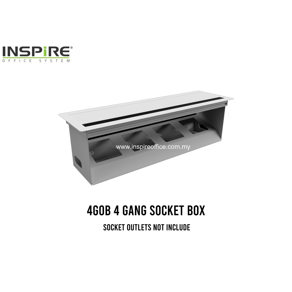 OKKO 4GOB FLIPPER BOX | SOCKET BOX WITH 4 GANGS SOCKET HOLES | Shopee ...