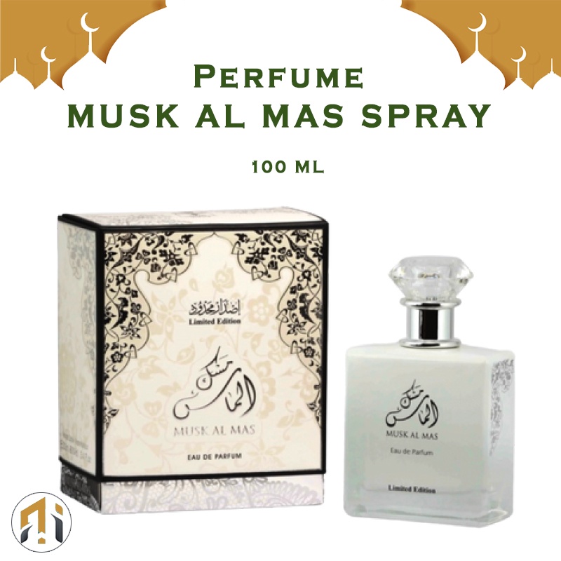 MUSK AL MAS SPRAY 100ml ALMAS Arabic perfume Arab | Shopee Malaysia