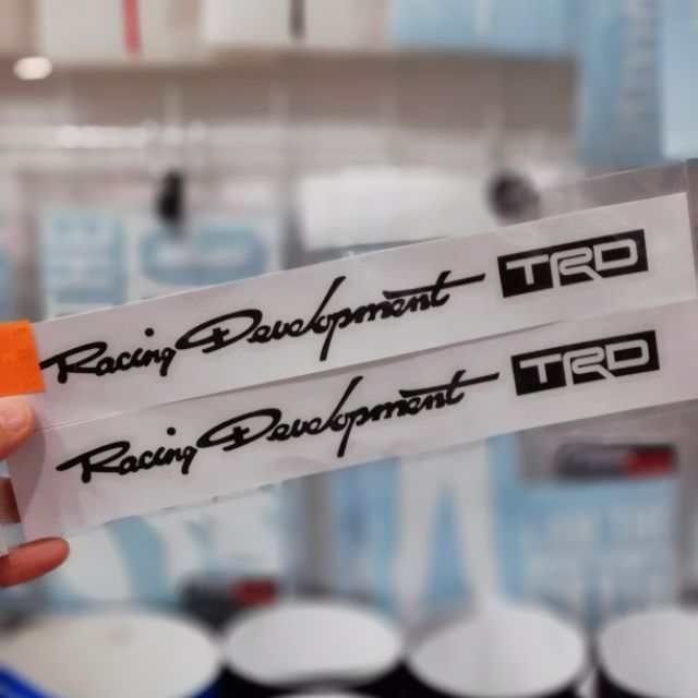 Sticker Racing Development TRD (All Black) | Shopee Malaysia