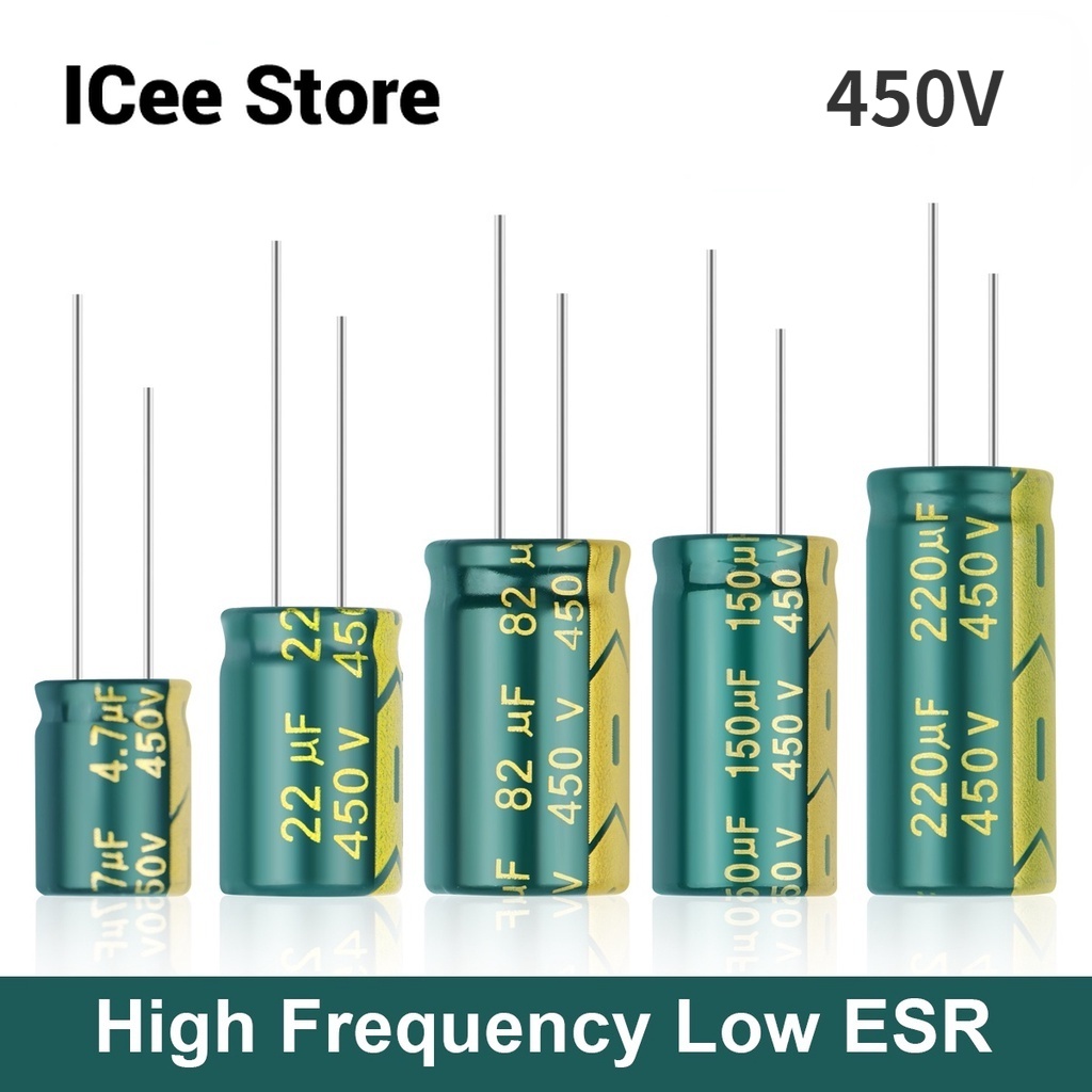 Aluminum Electrolytic Capacitor 450V High Frequency Low ESR 450V 4.7UF 6.8UF 22UF 33UF 47UF 68UF ...