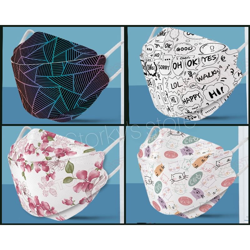 50pcs random Fashionable KF94 design with KN95 grade protection Korean ...