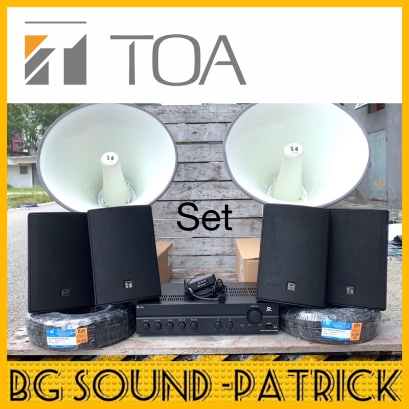 TOA PA SYSTEM SET | SURAU MASJID CORONG HORN AMPLIFIER | Shopee Malaysia