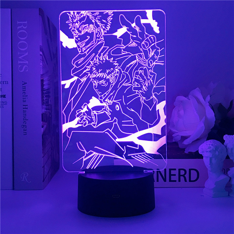 JUJUTSU KAISEN 3D Lamp Night Lights Anime USB Lighting LED Gojo Satoru ...