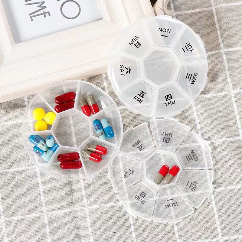 7 Days A Week Portable Pill Box Detachable Medicine Box Tablet Box ...