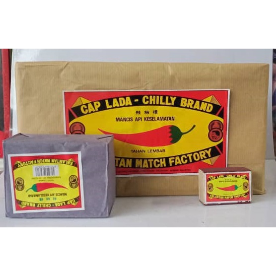 Mancis Api Cap Lada, 100 Kotak Kecil | Shopee Malaysia