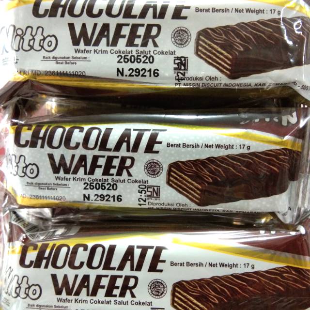 Nitto Chocolate Wafer 10pcs | Shopee Malaysia
