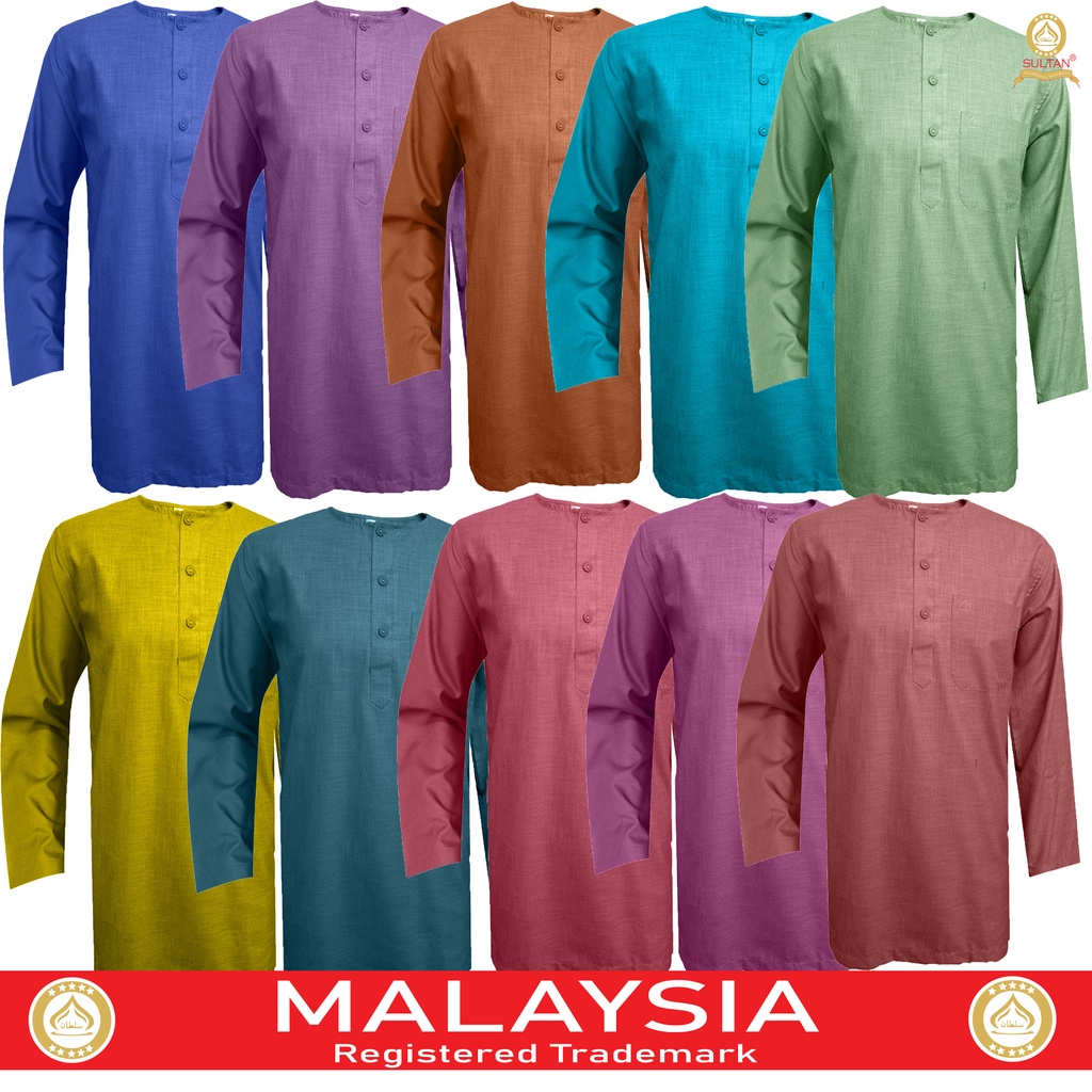 SULTAN KURTA LELAKI / MEN'S - DIAMOND CLASSIC - ROUND NECK FULL SLEEVES ...