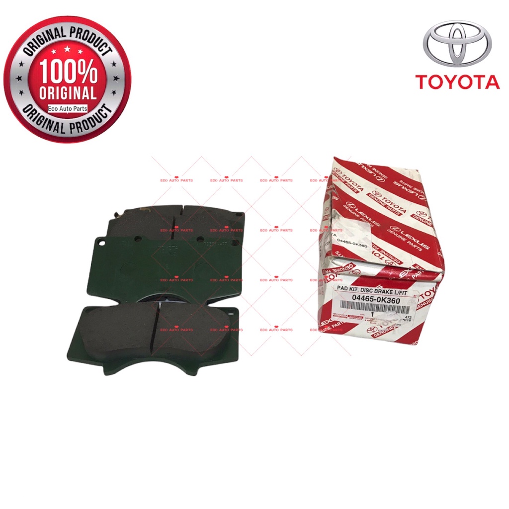 TOYOTA HILUX GUN125 GUN126 2.4CC/2.8CC BRAEK PAD GENUINE PART ORIGINAL ...