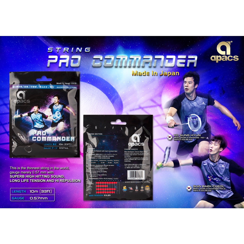 APACS PRO COMMANDER 0.57MM (MADE IN JAPAN) | Shopee Malaysia
