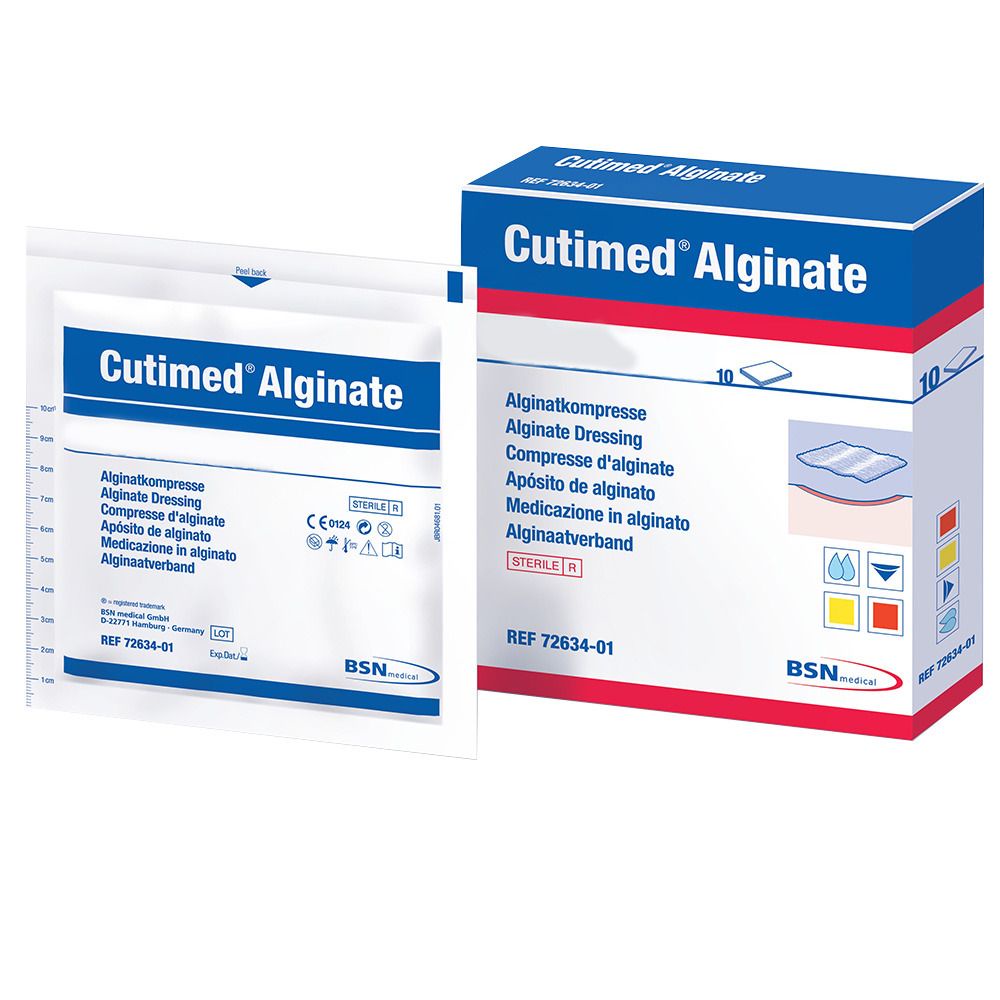 Cutimed Alginate 5x5cm REF 72634-08 | Calcium alginate | Alginate ...