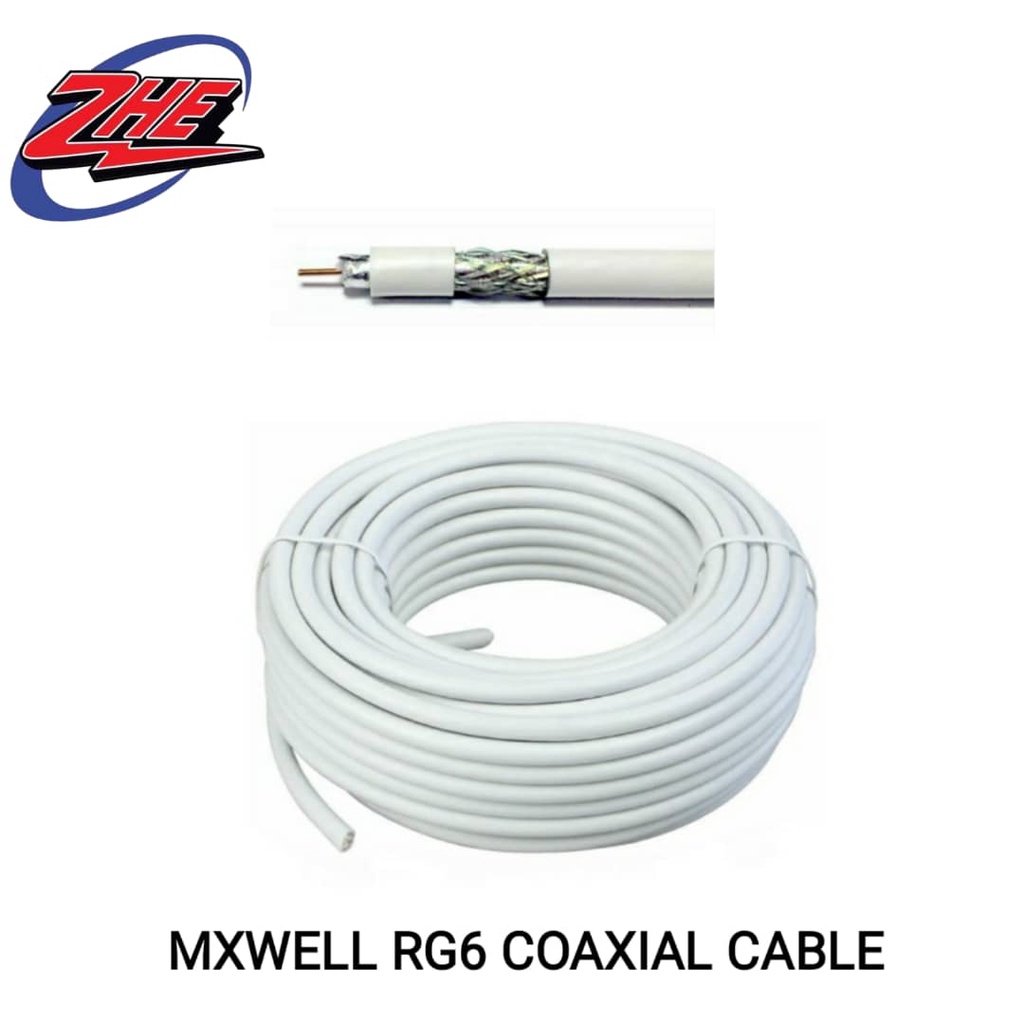 MXWELL RG6 COAXIAL CABLE / ASTRO SATELLITE CABLE / ANTENNA MYTV CABLE ...