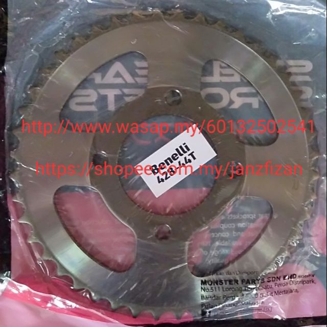 Benelli RFS150 Sprocket 44T | Shopee Malaysia