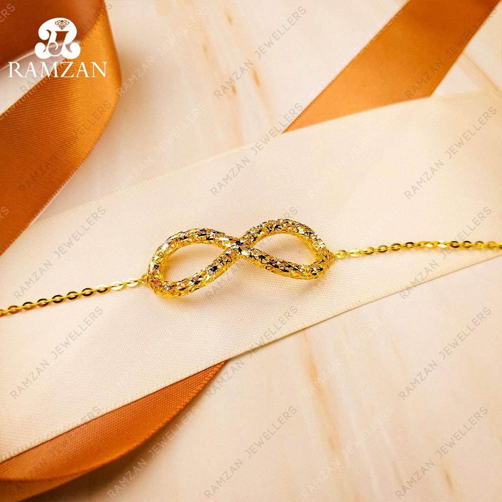 Gelang Infinity Bajet Emas 916 Tulen | Shopee Malaysia