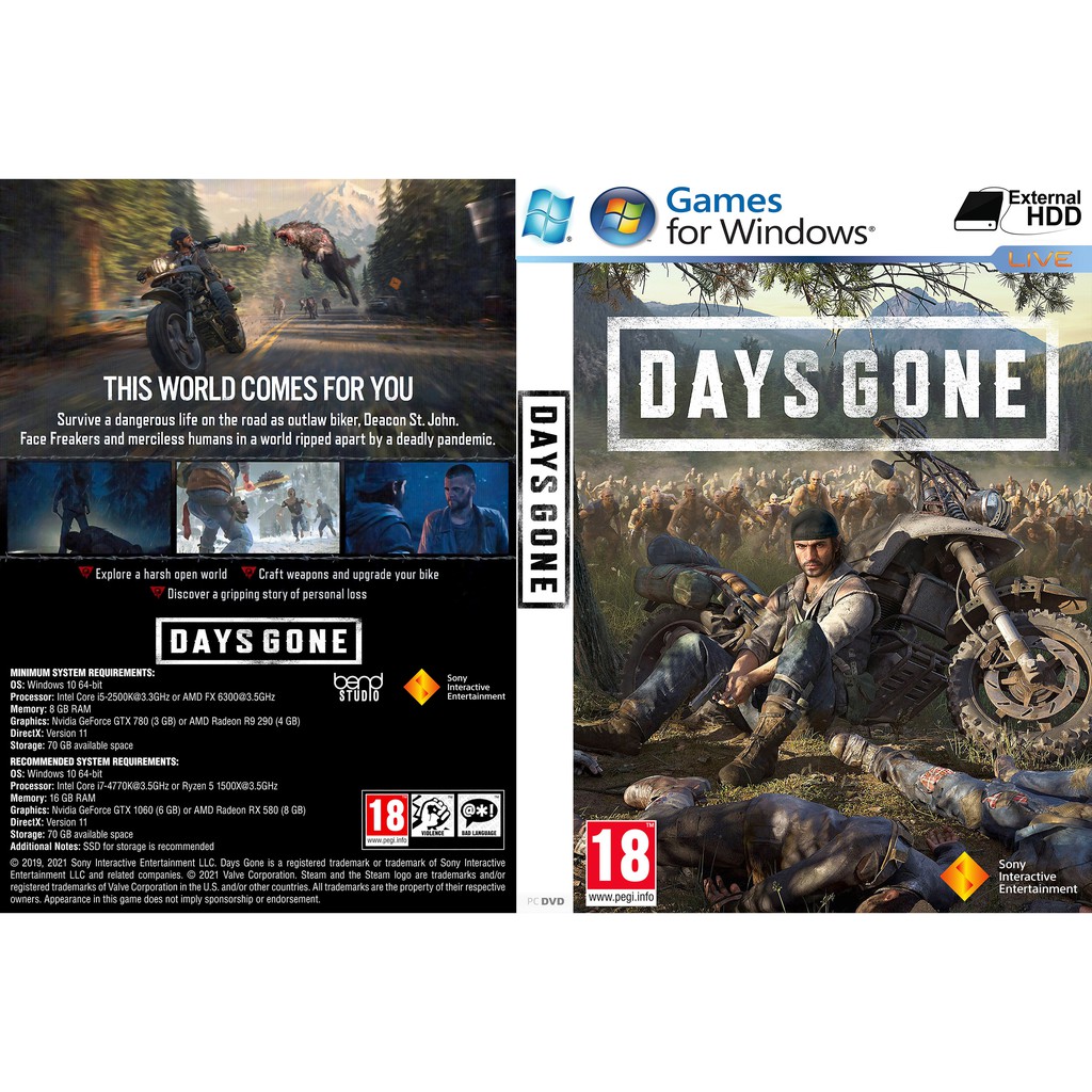 Days Gone PC GAME Offline [Pendrive INSTALLATION] | Shopee Malaysia