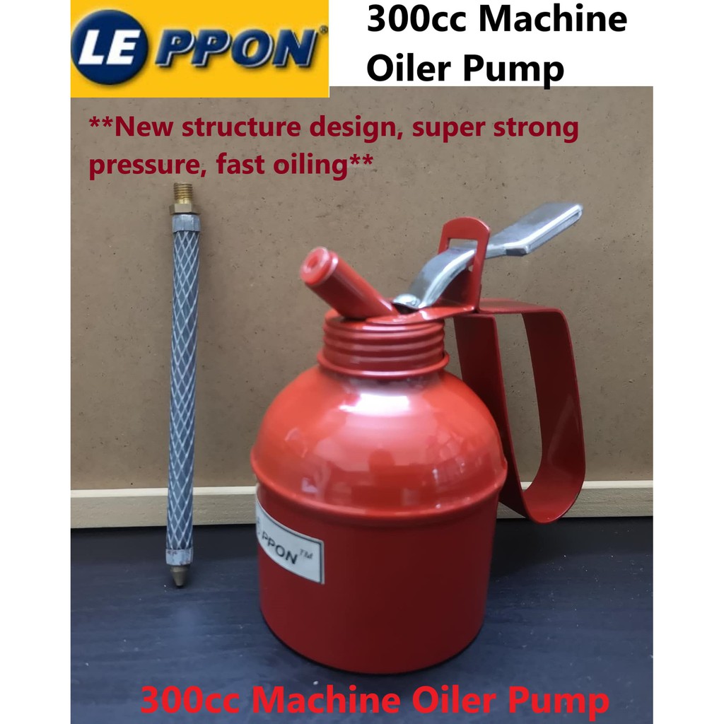 300cc Machine Oiler Pump Leppon Metal Oiler High Pressure Long Beak Oil ...