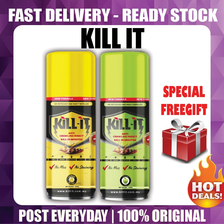 Kill It Spray Lipas Dr Fresh Ikillz Raco Killit Bunuh Lipas Serangga ...