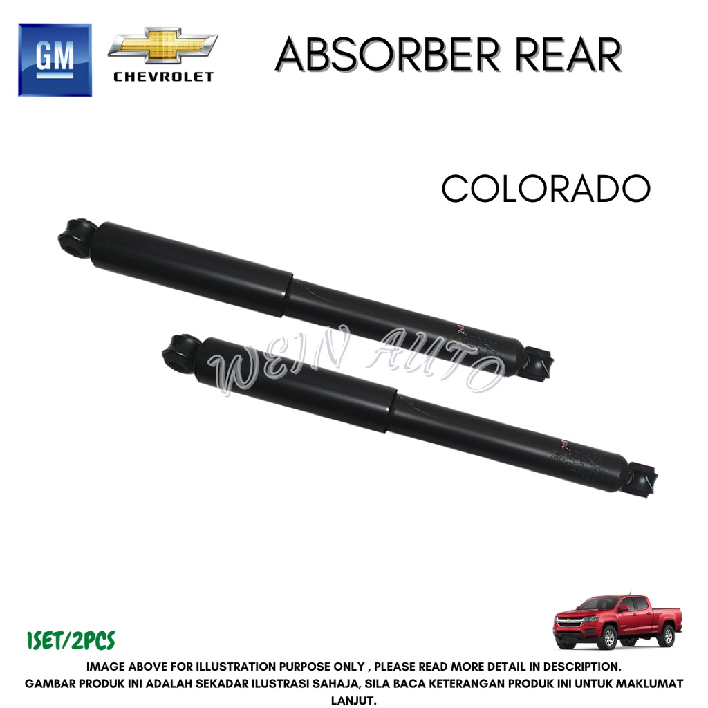 GM GENUINE SHOCK ABSORBER REAR (2PC) FOR CHEVROLET COLORADO | Shopee ...