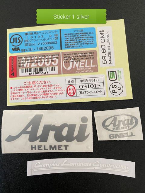 STICKER VISOR ARAI & SHOEI / TOPI MOTOR / Sticker Visor SHOEI Cj1 JACK ...