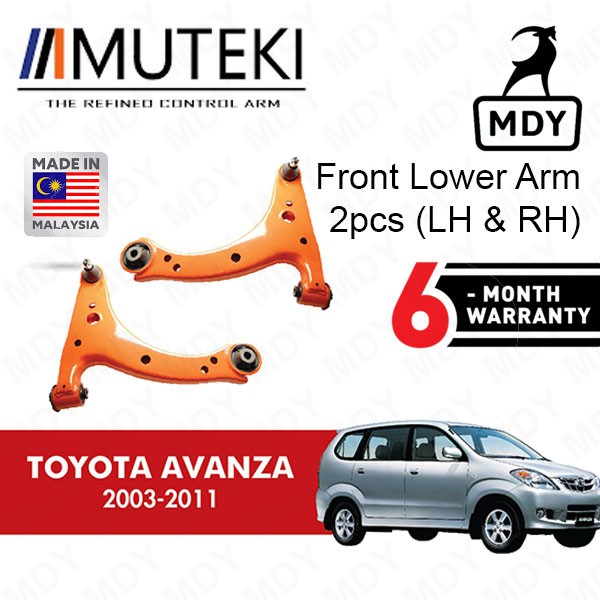 [L+R]MUTEKI Front Lower Arm For Toyota Avanza (2003-2011) | Shopee Malaysia