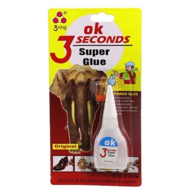 *ZR5318 Super Glue 3 Second OK Glue/Gam 3 Saat(1Pcs) | Shopee Malaysia