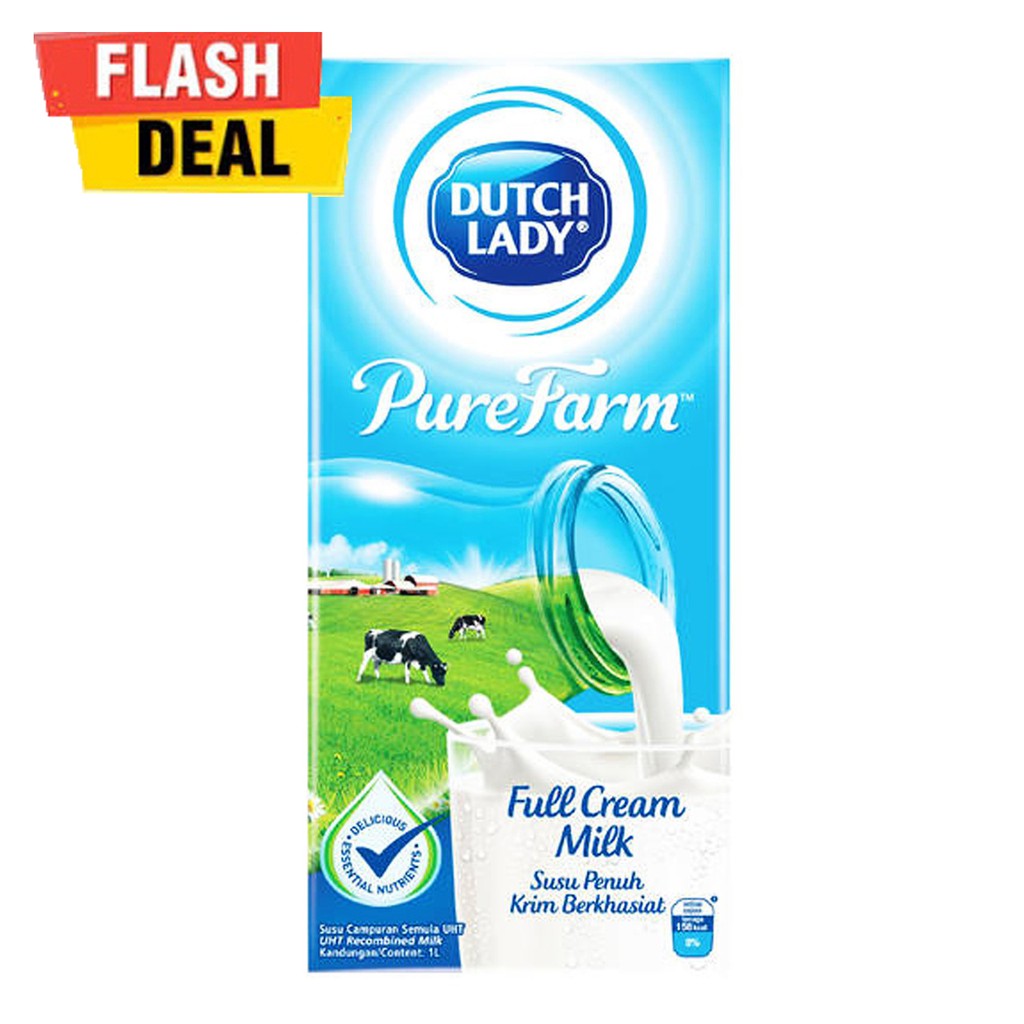 Dutch Lady UHT Milk Full Cream (12 Units x 1Li) 【FAST SHIPPING ...